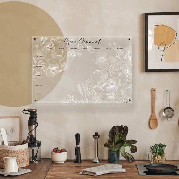 Planificador de pared menú semanal Zoila